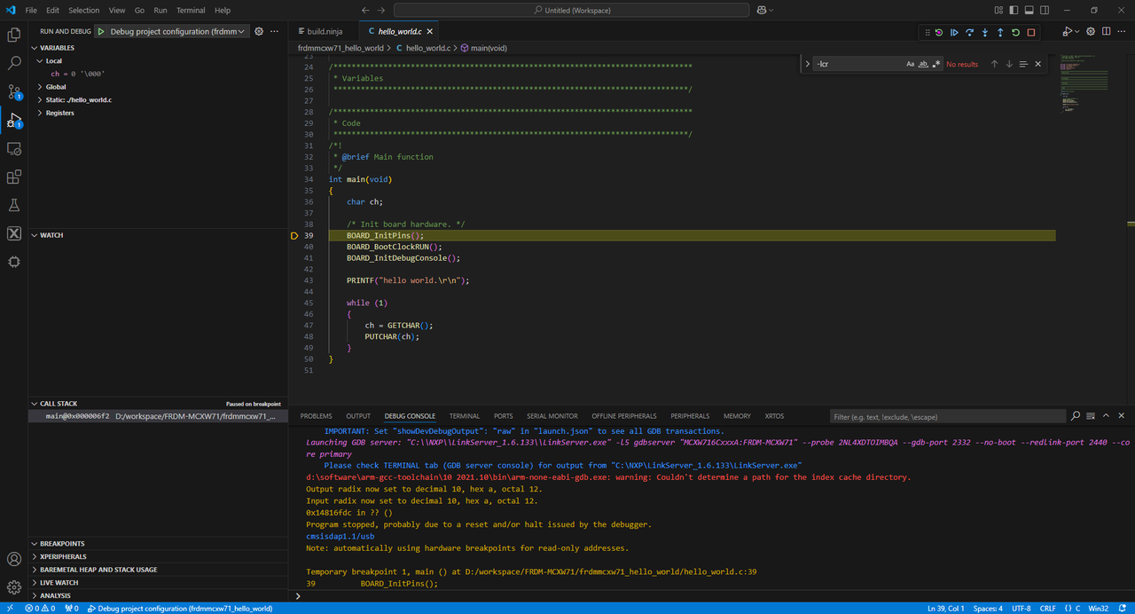 FRDM-MCXW71开发指南 - hywing techzone